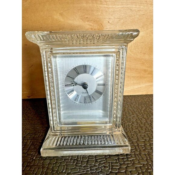 Godinger | Other | Vintage Crystal Legends By Godinger Shelfdesk Clock ...